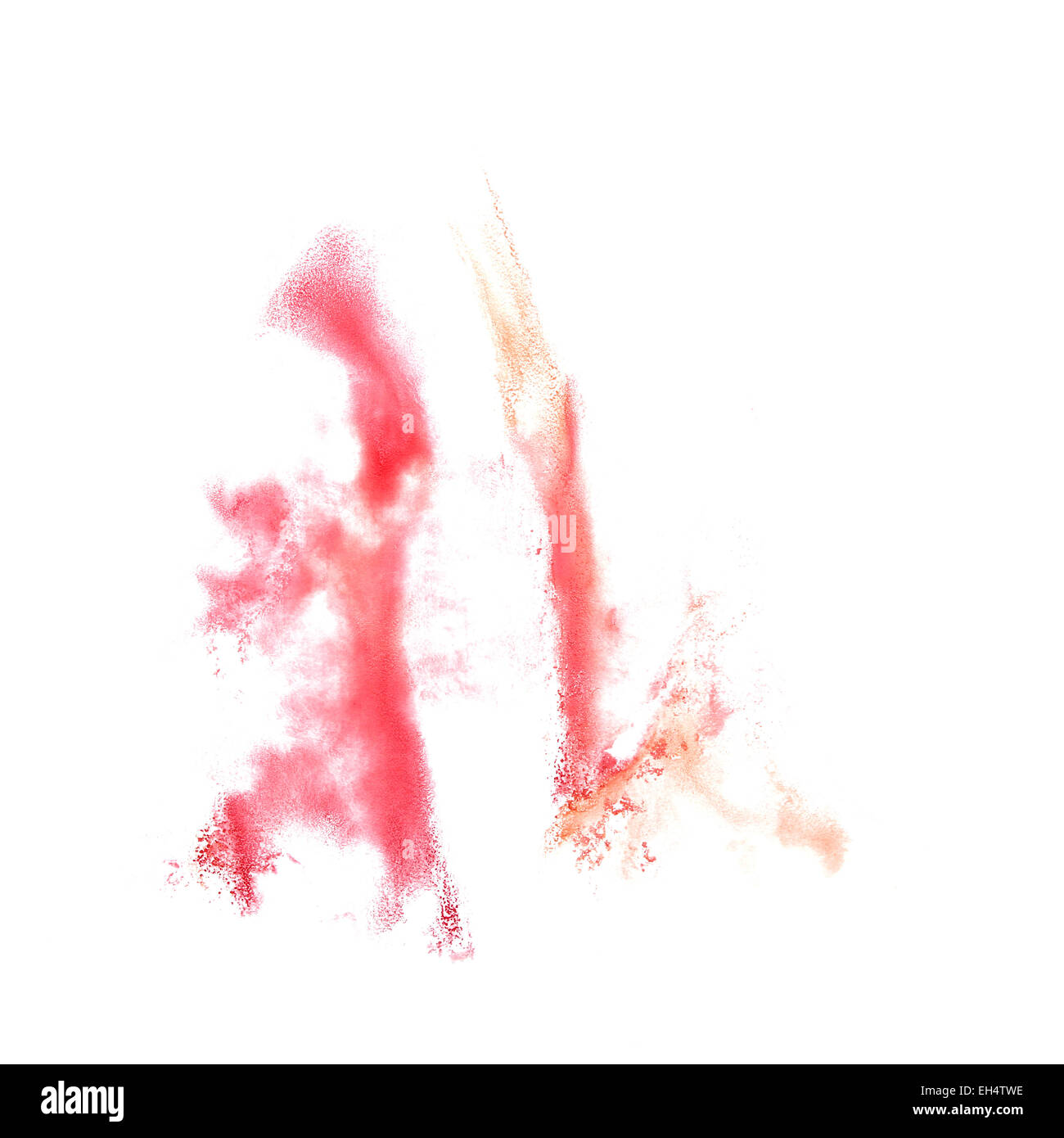 stain pink with watercolour paint stroke watercolor isolated Stock ...