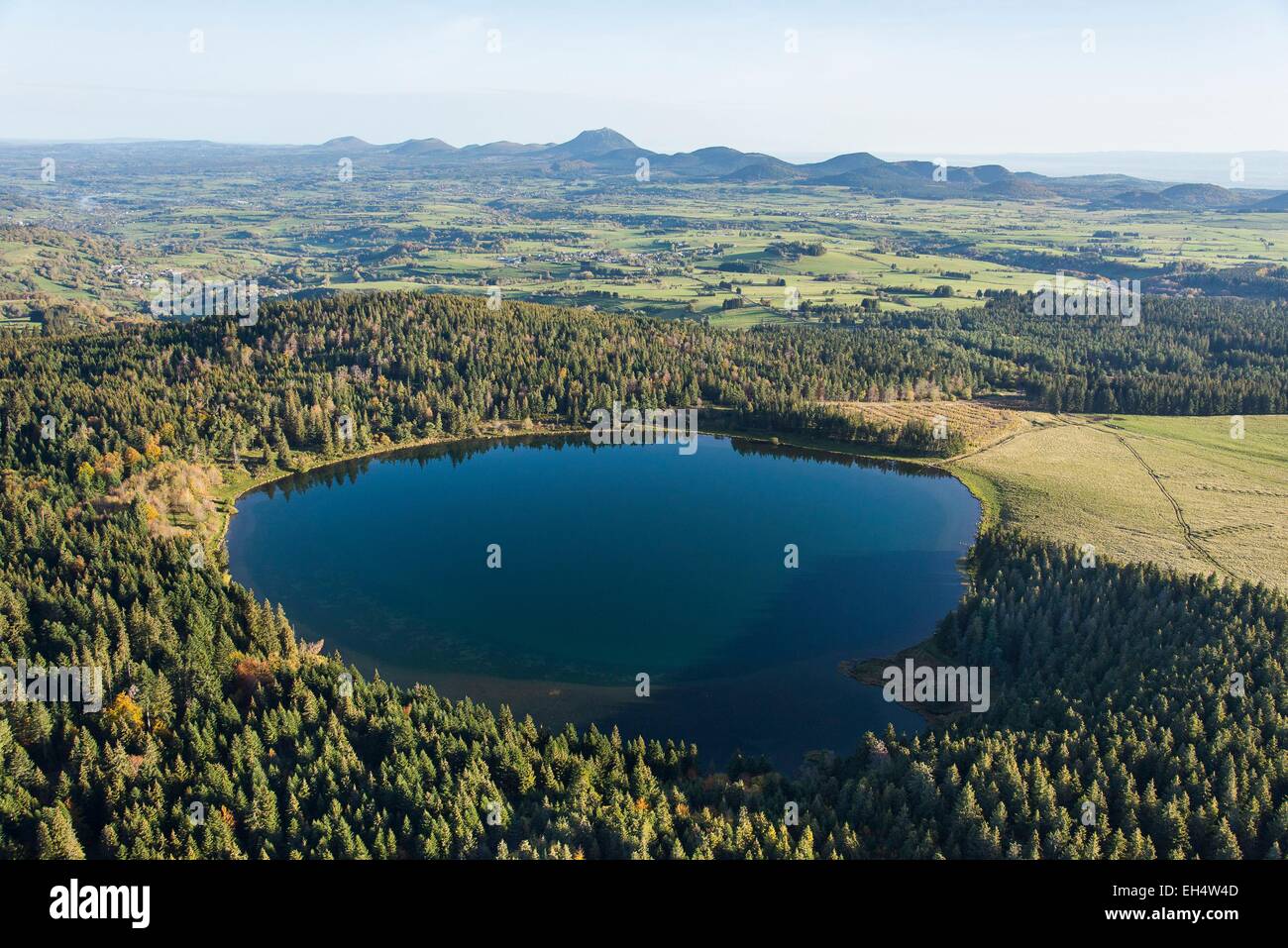 France, Puy de Dome, Orcival, Parc Naturel Regional des Volcans d ...