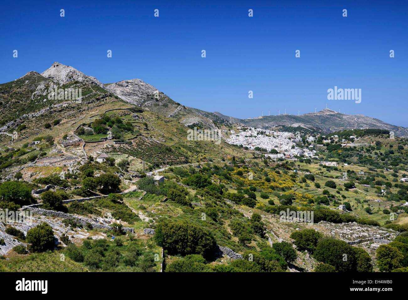 Greece, Cyclades, Naxos island, village of Apiranthos (Apeiranthos ...