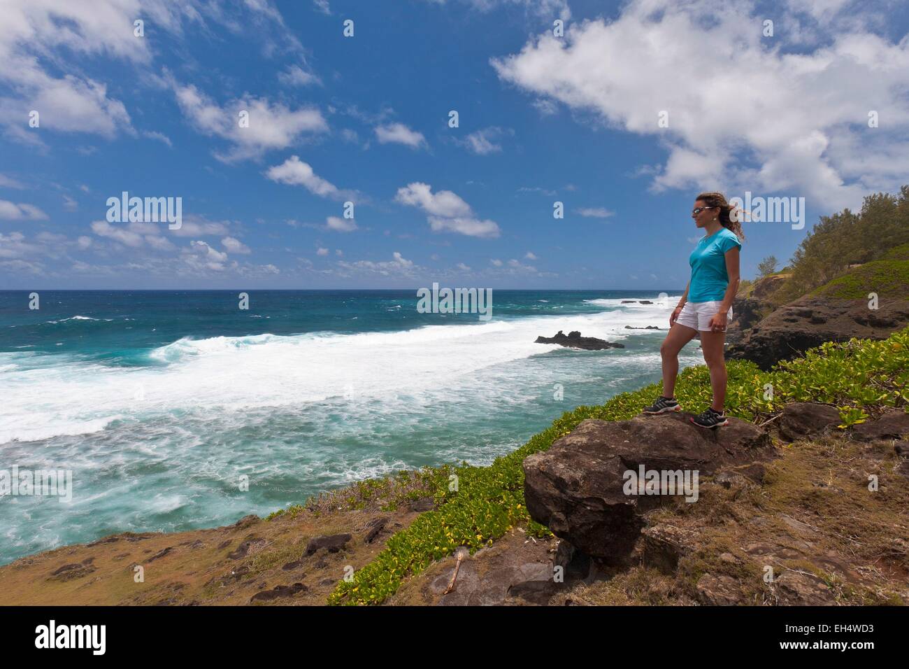 Mauritius, South West Coast, Savanne District, Souillac, the cliffs of ...