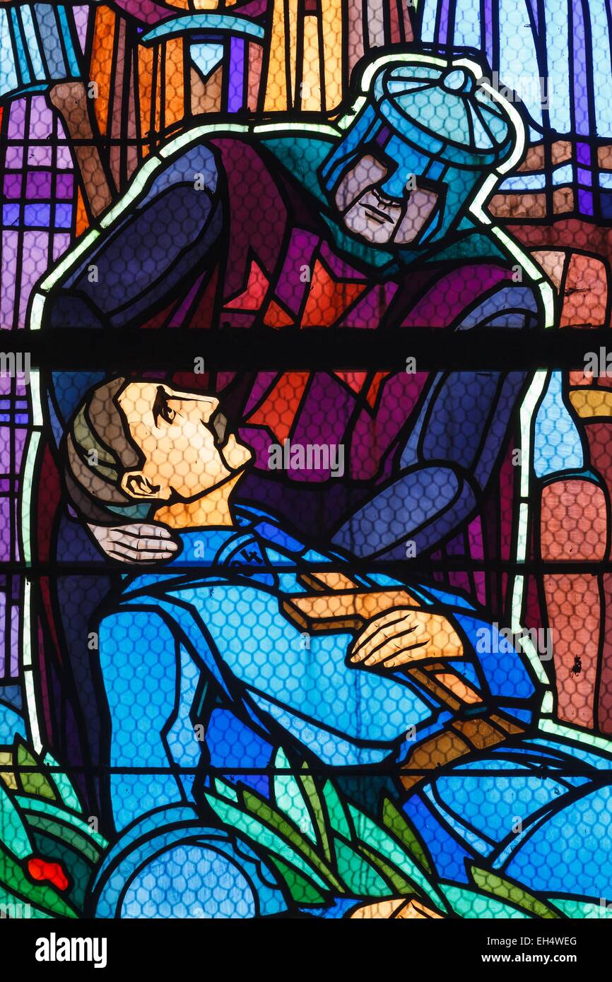First World War Stained Glass Stock Photos & First World War Stained ...