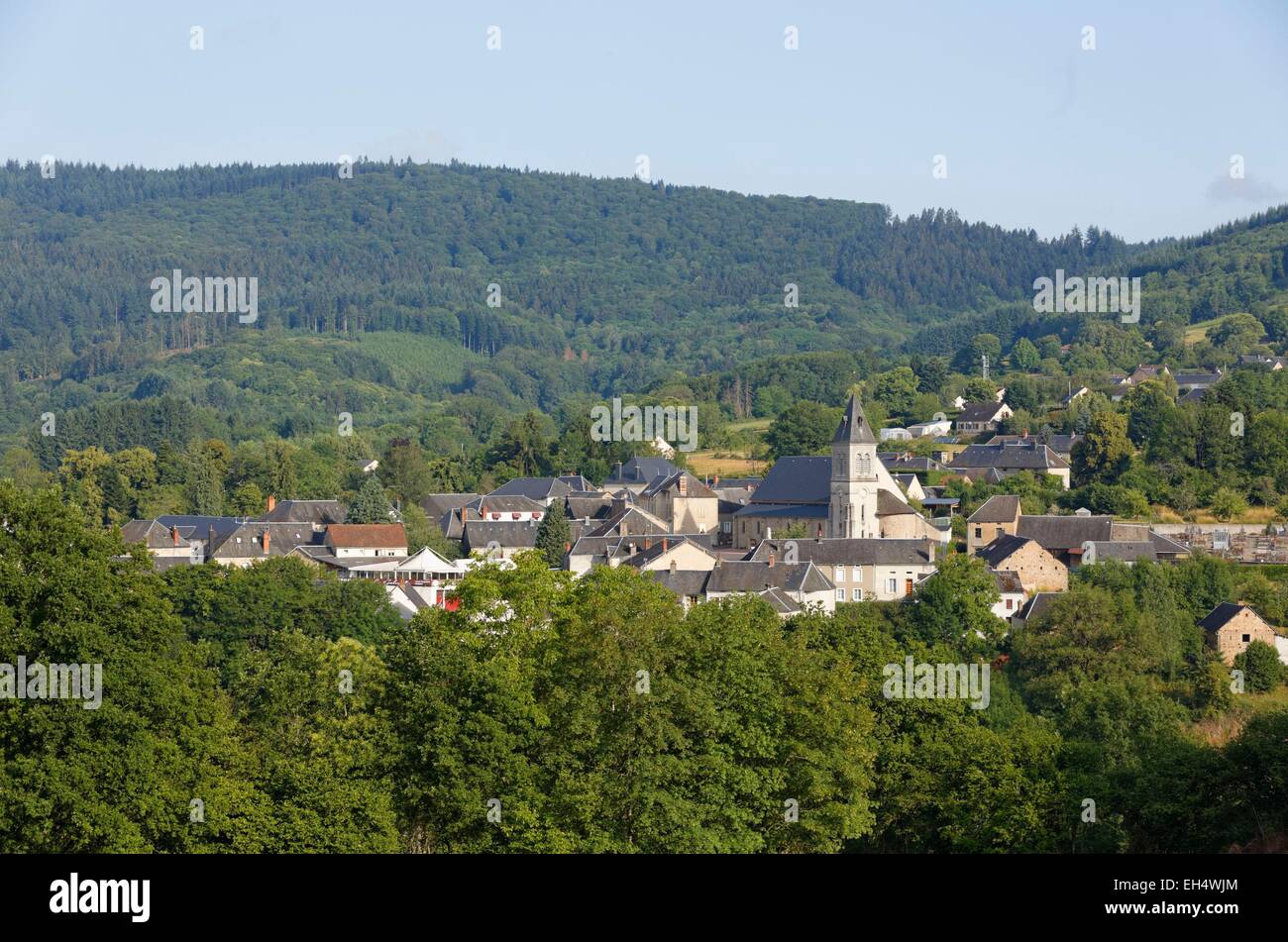 France, Saone et Loire, village of Anost, Parc Naturel Regional du ...
