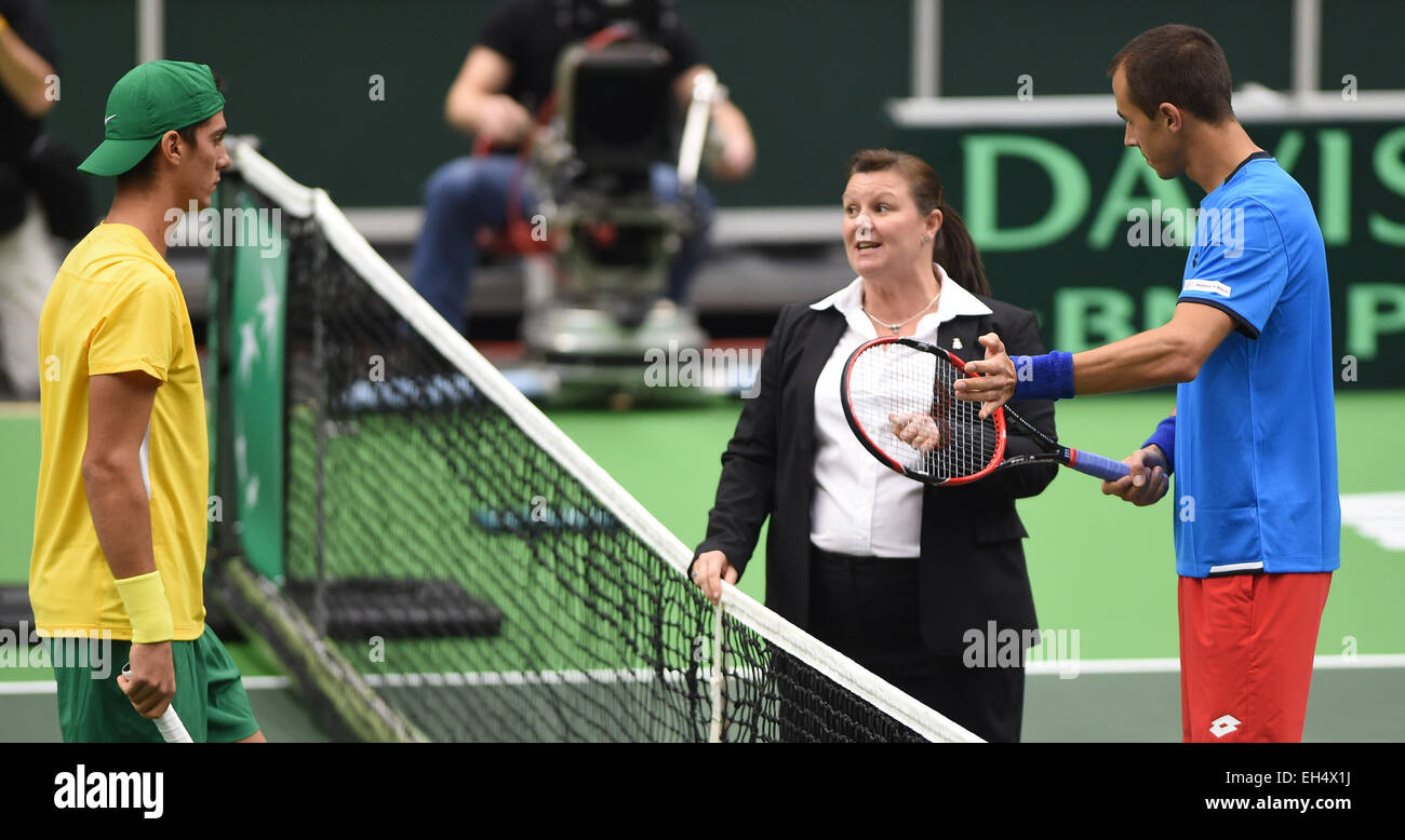 Ostrava, Czech Republic. 6th Mar, 2015. Czech tennis player Lukas Rosol ...