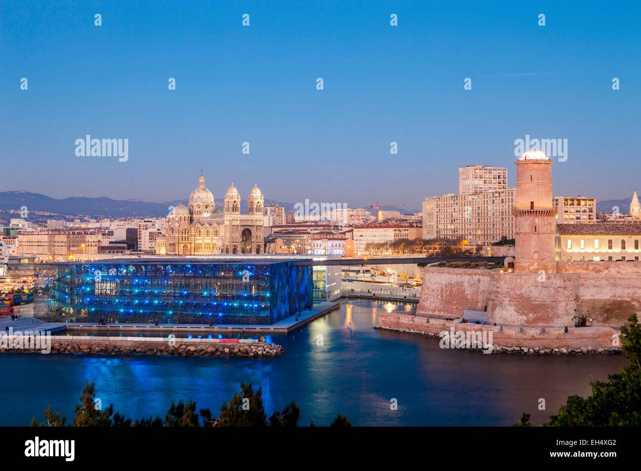 France, Bouches du Rhone, Marseille, the pier J4, MuCEM (Europe ...