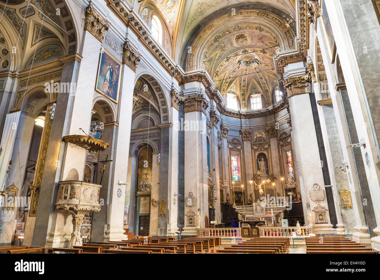 France, Haute Corse, Bastia, Notre Dame de Monserato church, the Santa ...