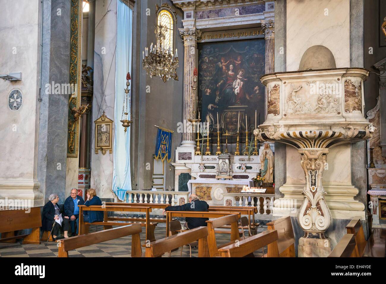 France, Haute Corse, Bastia, Notre Dame de Monserato church, the Santa ...