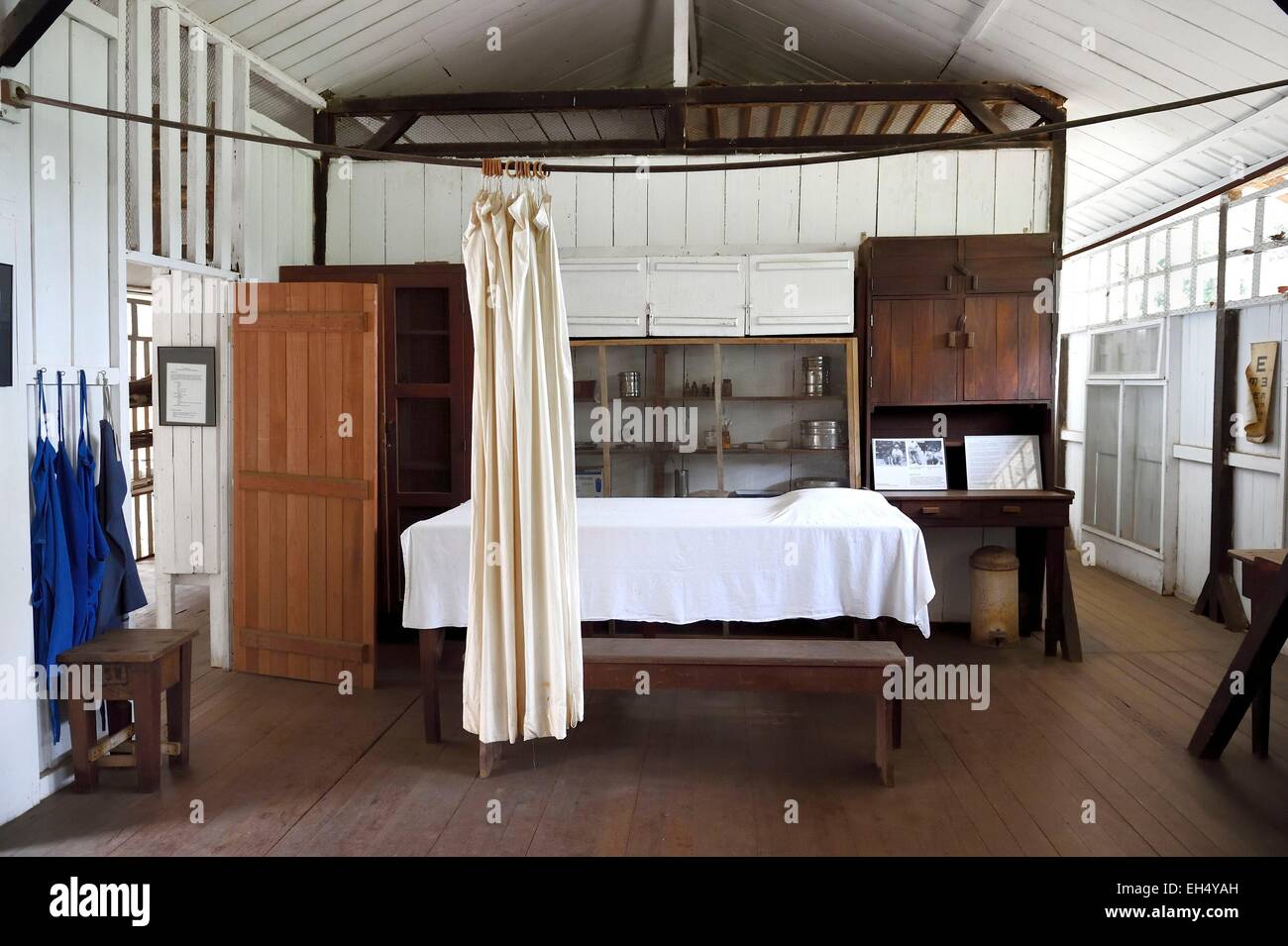 Gabon, Moyen-Ogooue Province, Lambarene, the former Albert Schweitzer ...