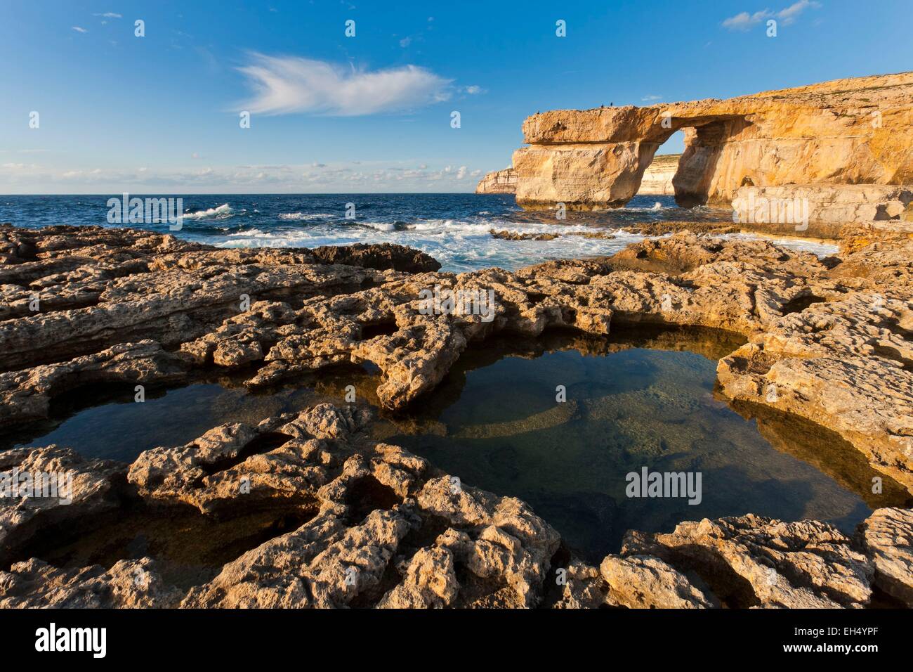 Malta, Gozo island, the natural arch of Azure Window Stock Photo - Alamy
