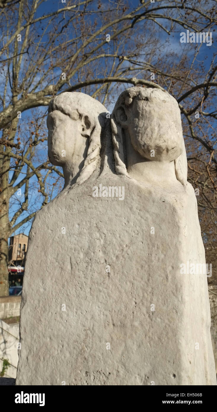 Worn Statue, Rome Stock Photo - Alamy