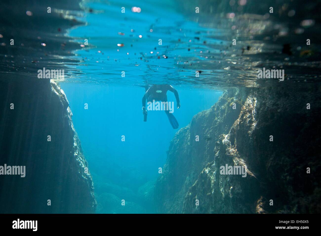 Greece, Cyclades, Island of Milos, scuba diving Stock Photo - Alamy