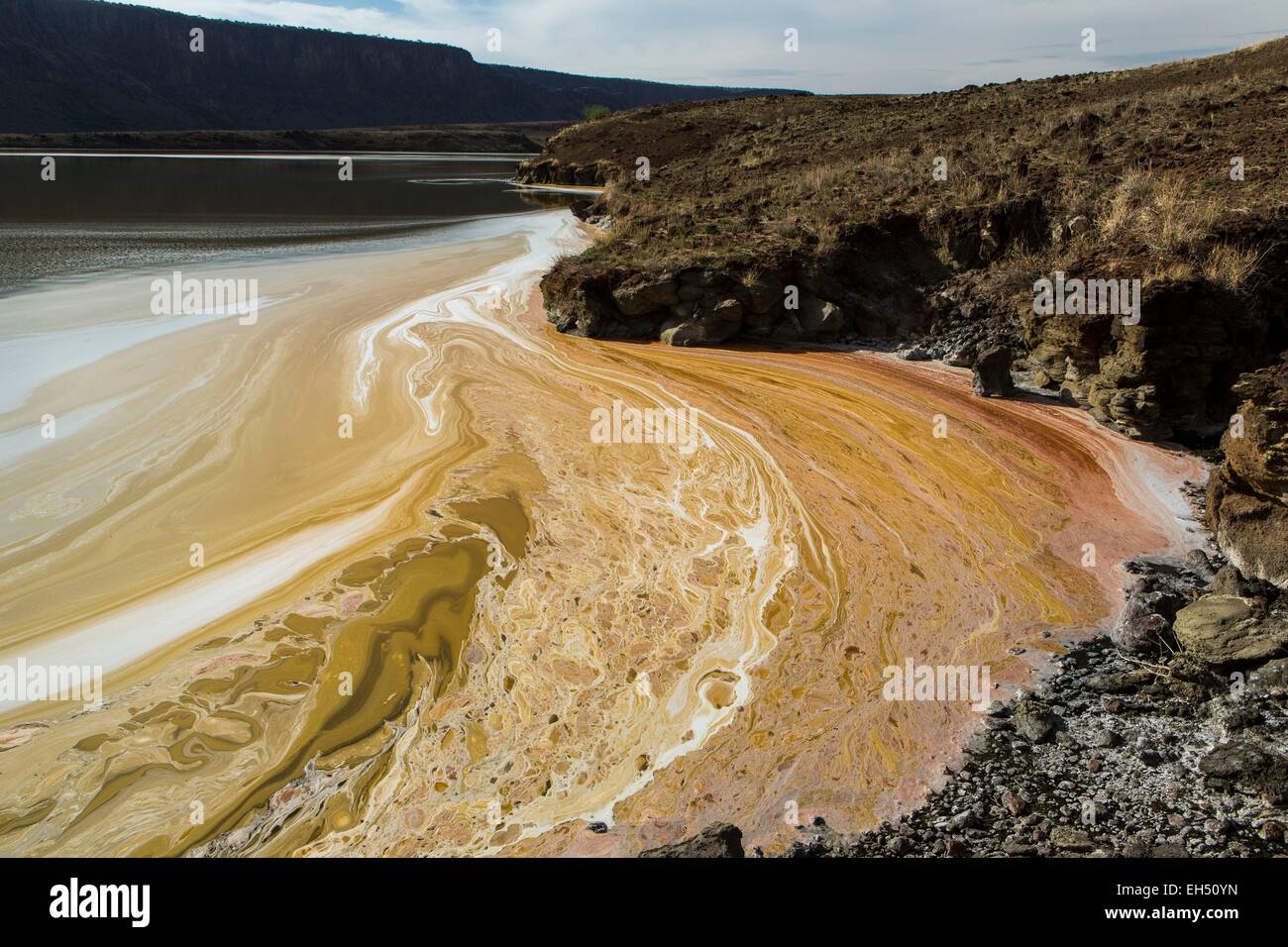 Kenya, lake Magadi, Little Magadi Stock Photo - Alamy
