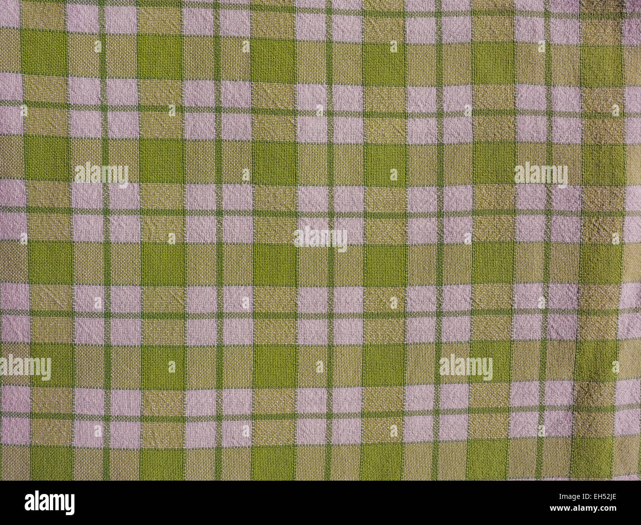 Green checkered tablecloth texture useful as a background Stock Photo ...