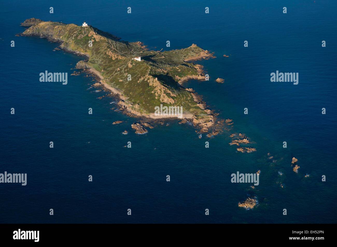 France, Corse du Sud, Gulf of Ajaccio, Parata point, Mezzu mare ...
