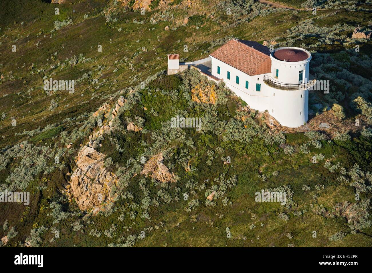 France, Corse du Sud, Gulf of Ajaccio, Parata point, Sanguinary Islands ...
