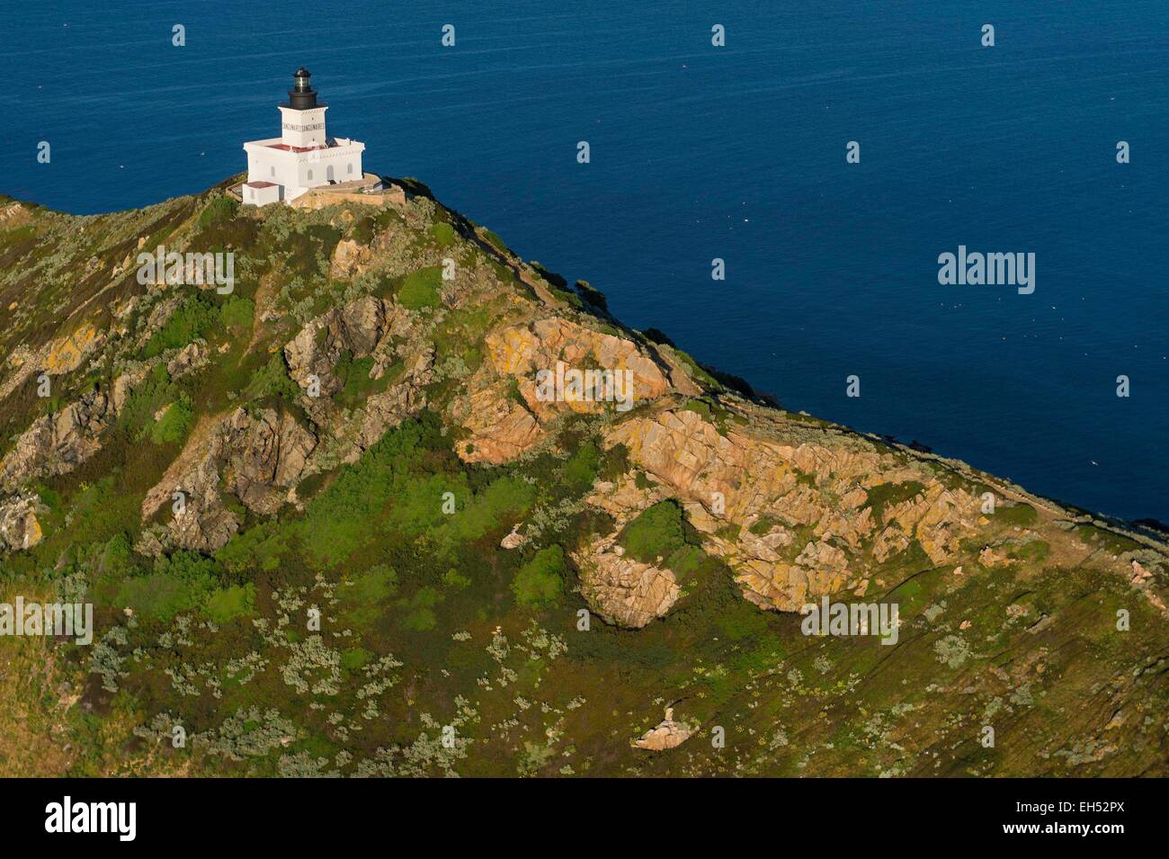 France, Corse du Sud, Gulf of Ajaccio, Parata point, Sanguinary Islands ...