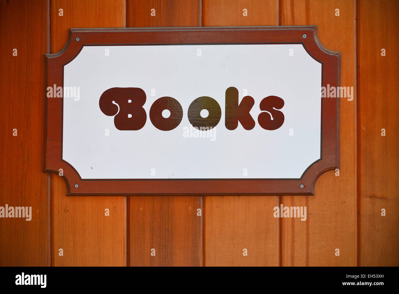 Books shop sign Stock Photo - Alamy