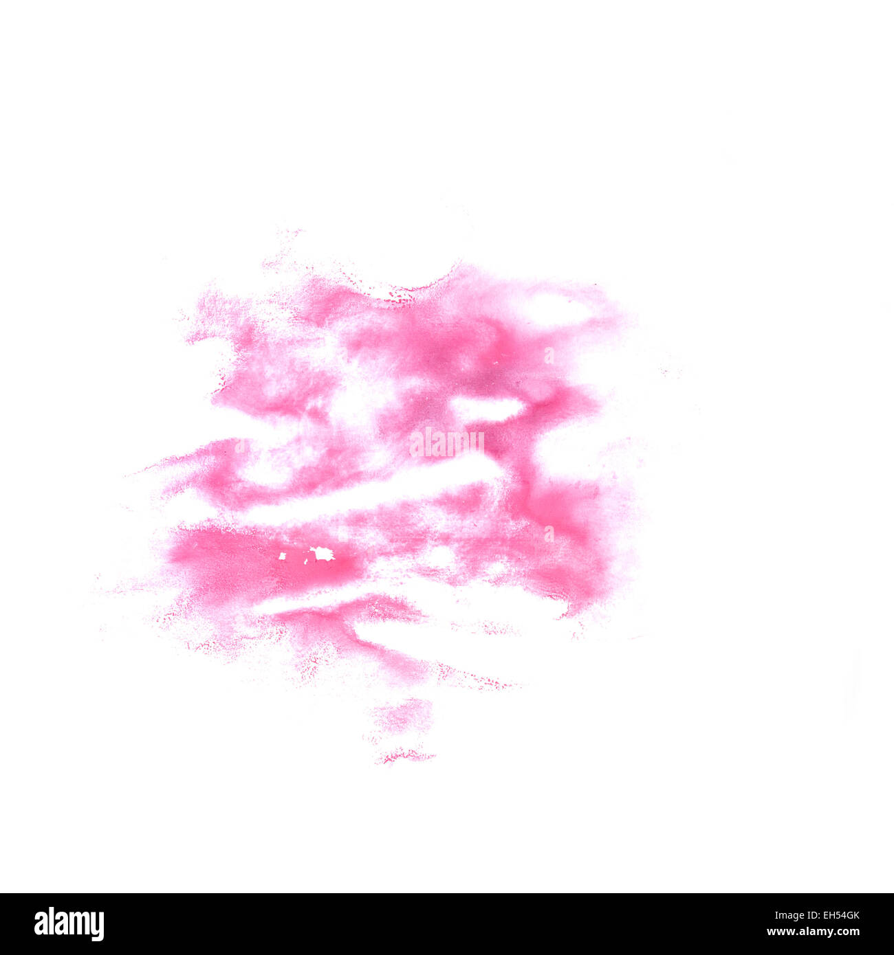 stain with pink watercolour paint stroke watercolor isolated Stock ...