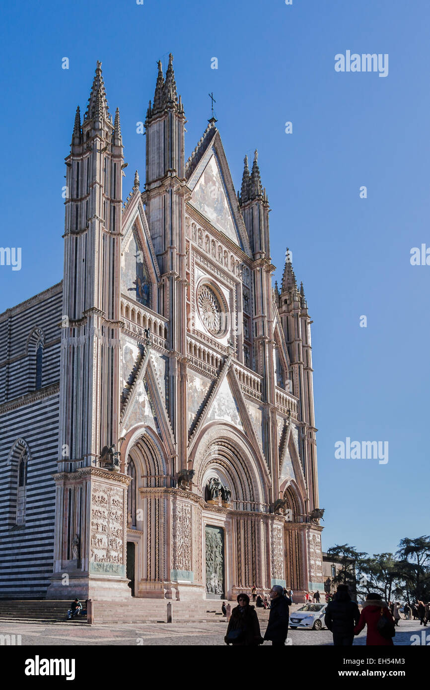 The magnificent Cathedral of Orvieto Stock Photo - Alamy