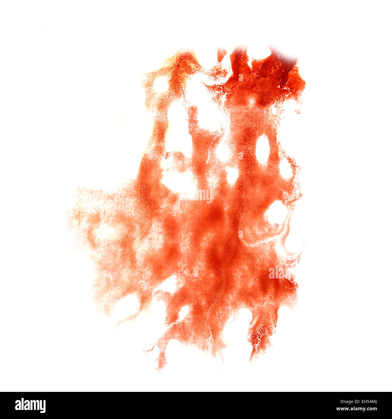 stain with watercolour red paint stroke watercolor isolated Stock Photo ...