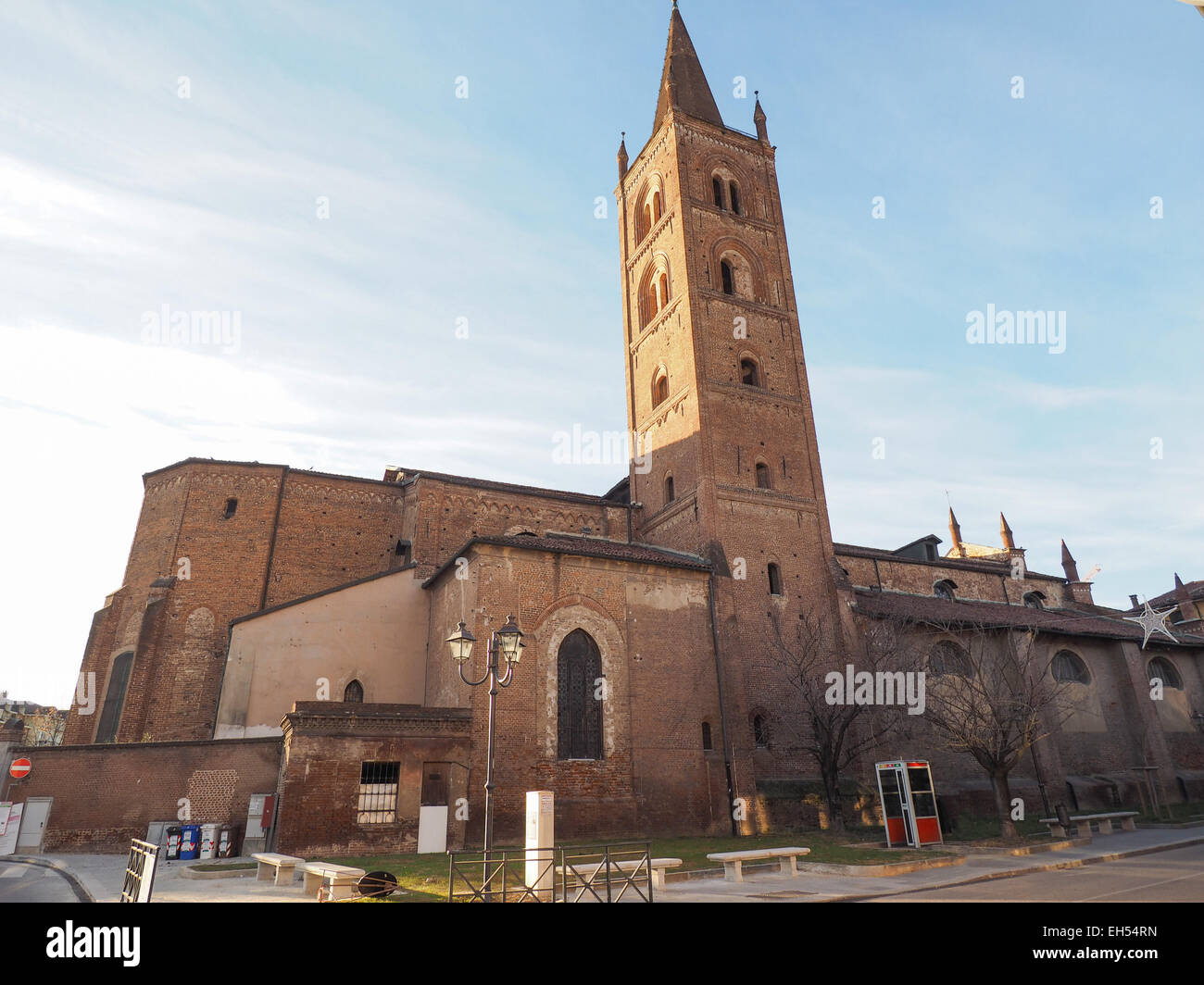 Chiesa di San Domenico gothic church in Chieri Italy Stock Photo - Alamy