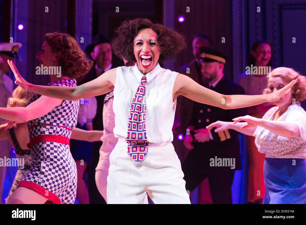 Debbie Kurup as Reno Sweeney performing at the centre. The Sheffield ...