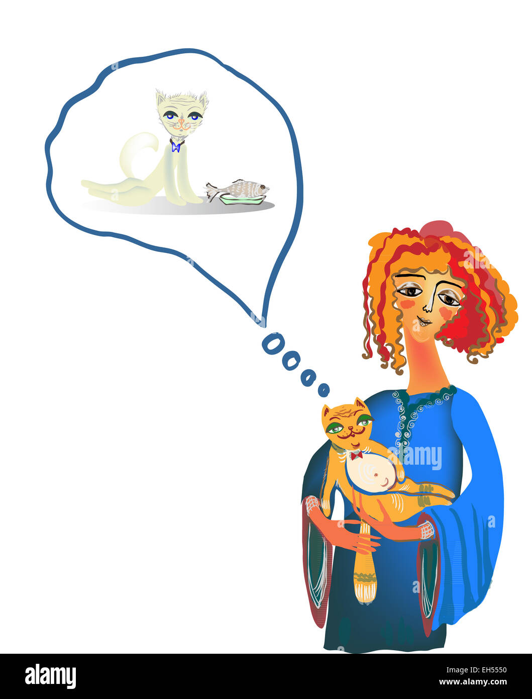 Cat woman Cut Out Stock Images & Pictures - Alamy