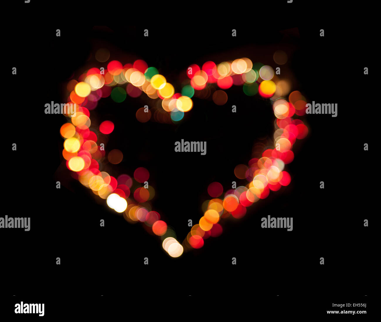 Heart and lights hi-res stock photography and images - Alamy