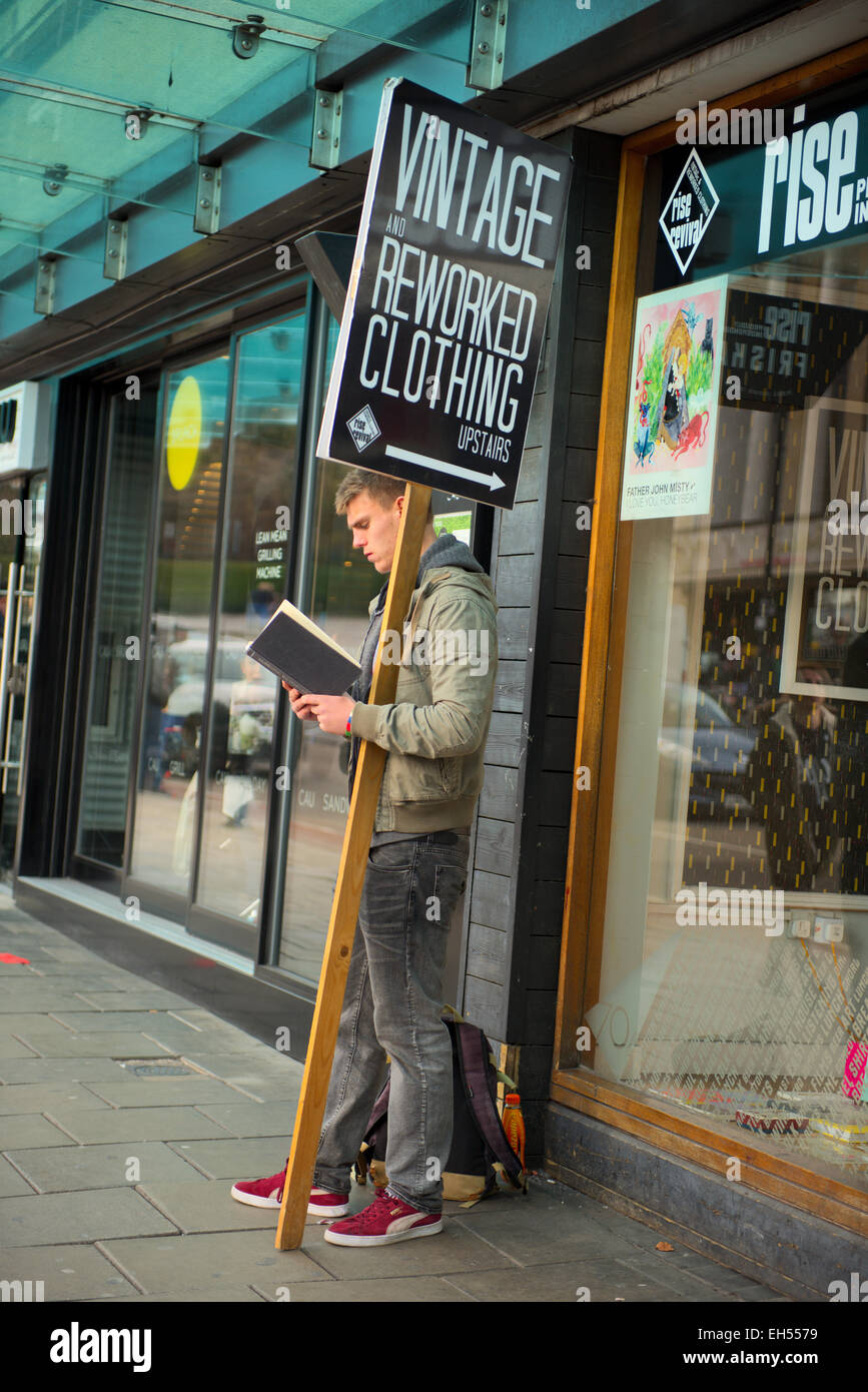 Vintage reworked clothing sign hi-res stock photography and images - Alamy
