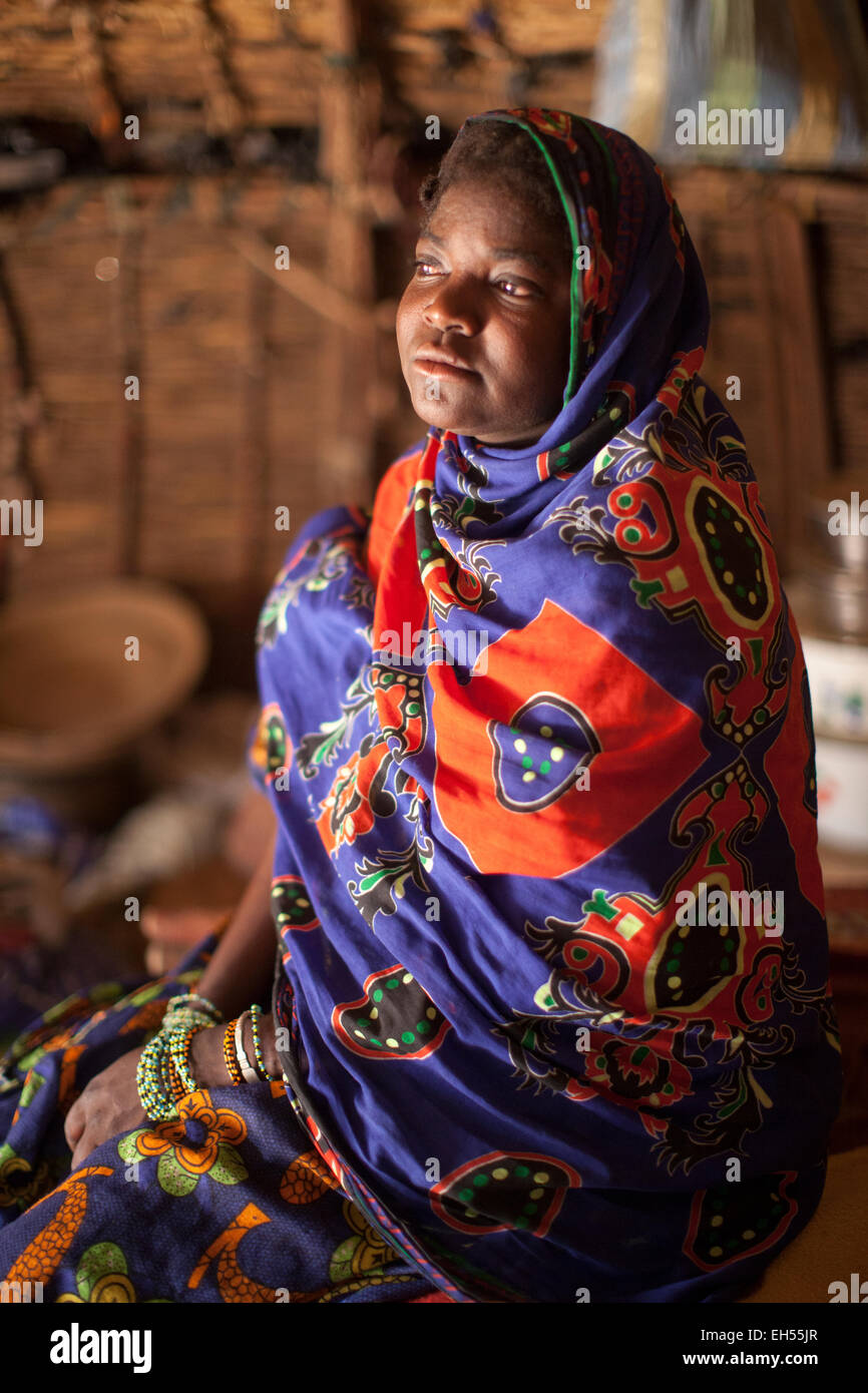 Tera, west Niger:Toudayi Oumar, 30, mother of four. Her eldest, Fatima ...