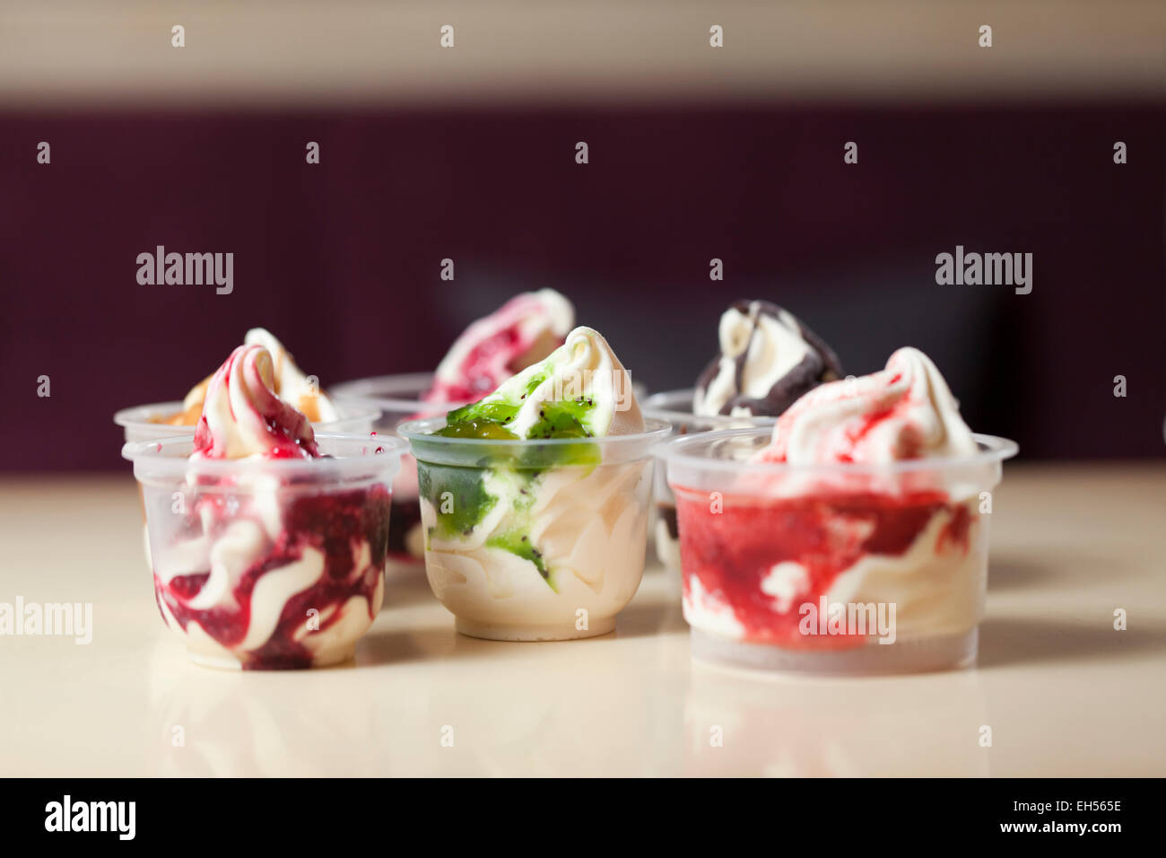 ice cream in a plastic container Stock Photo - Alamy