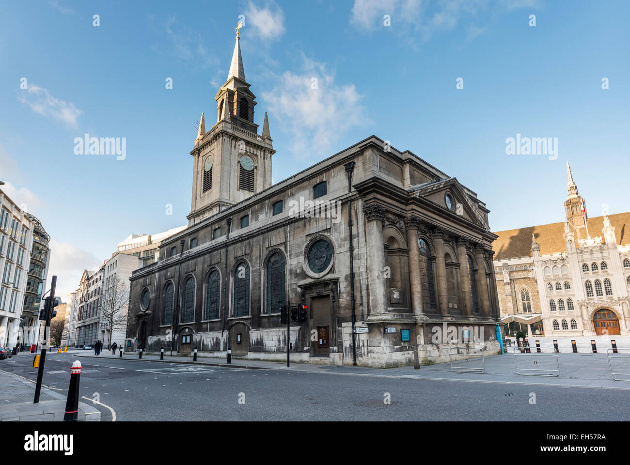 St Lawrence Jewry next Guildhall is a a Christopher Wren church in the ...