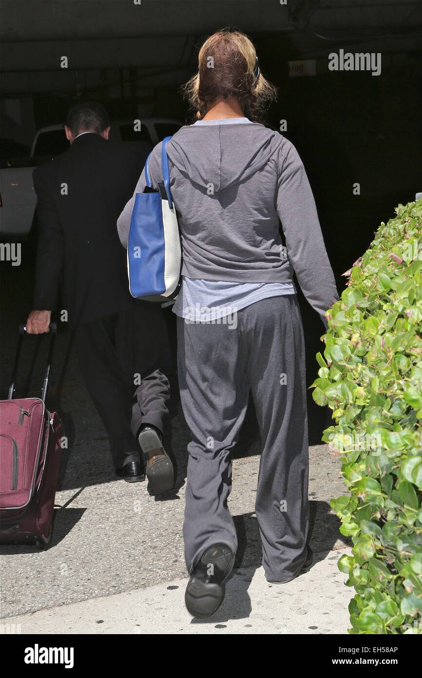 Laverne Cox wear a visor inspired by V. Stiviano Featuring: Laverne Cox ...