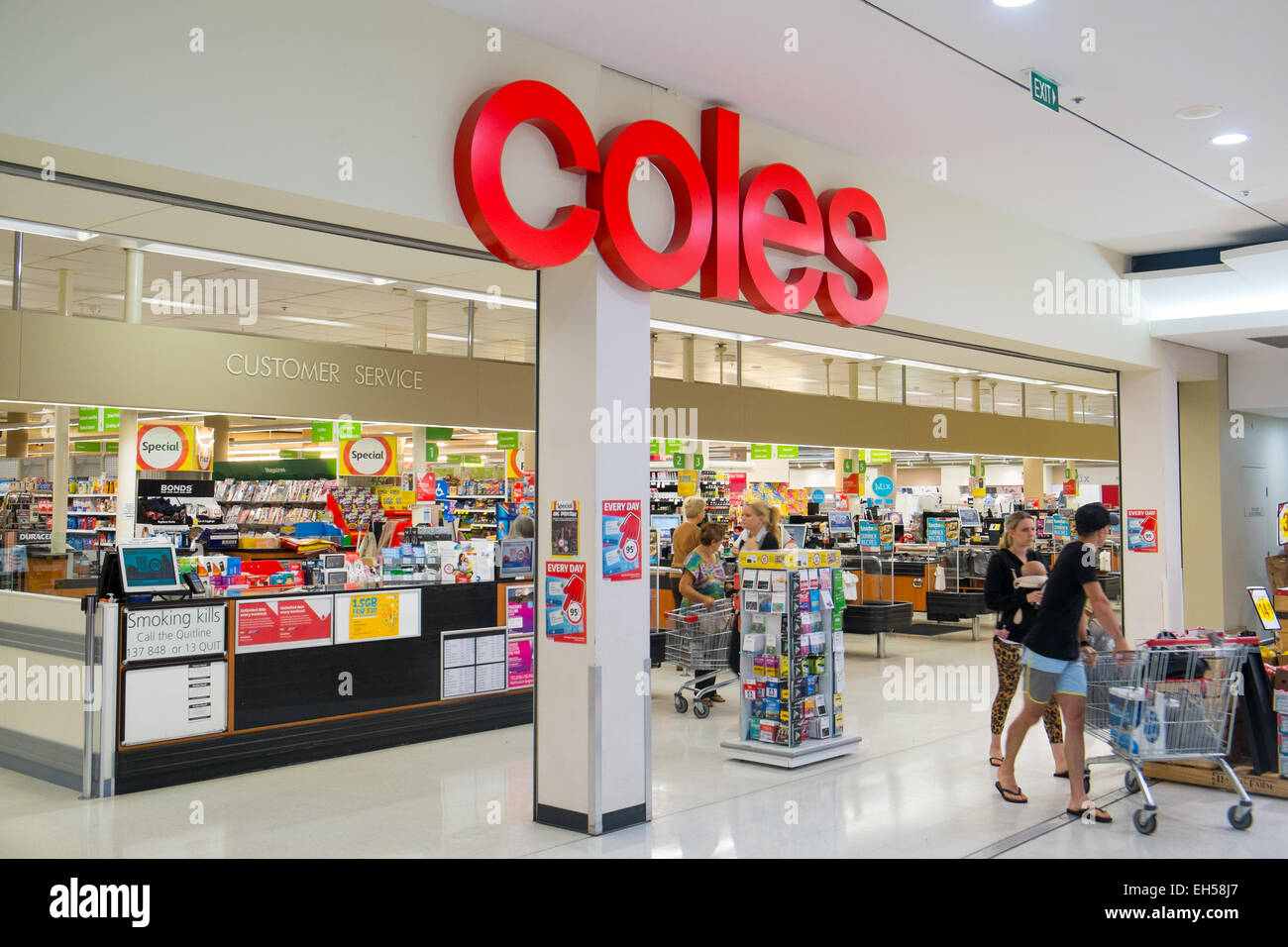 Coles supermarket, owned by conglomerate wesfarmers, store in pittwater ...