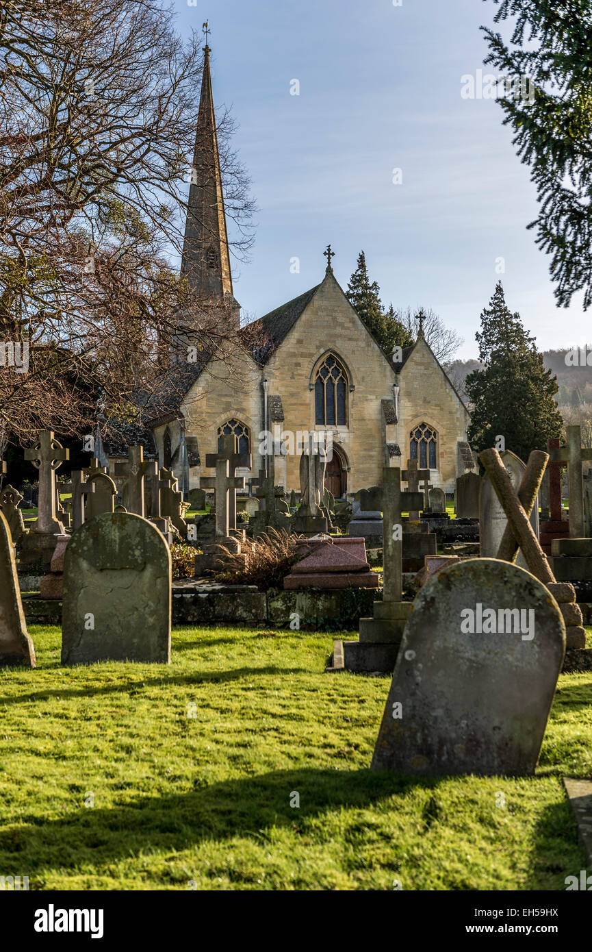 The cemetery and church building of St Peter's Leckhampton Parish ...