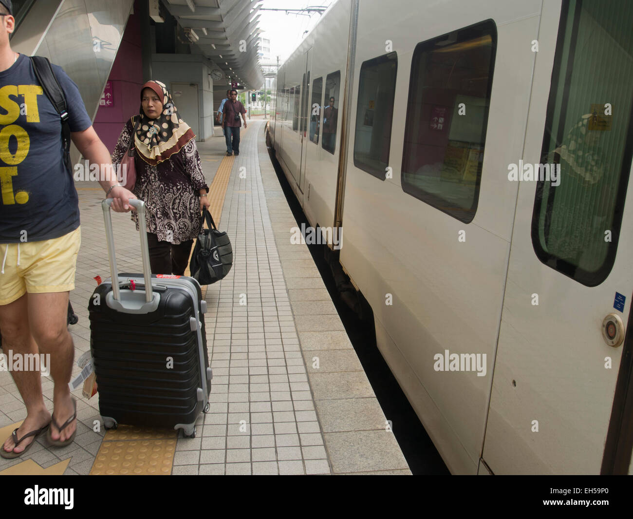 Passengers on fast shuttle hi-res stock photography and images - Alamy