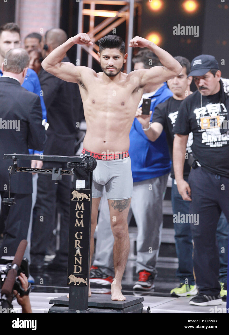 Las Vegas, Nevada, USA. 6th Mar, 2015. Boxer Abner Mares attends the ...