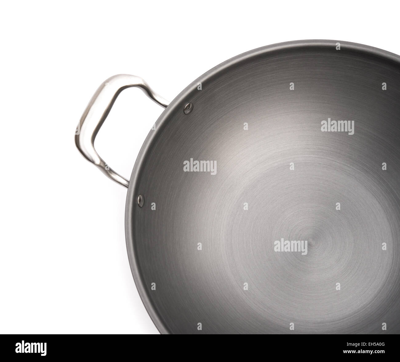 top view wok on white Stock Photo - Alamy