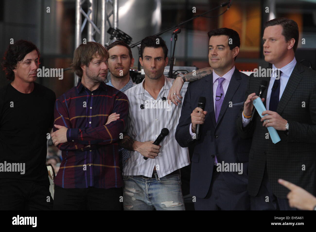 Maroon 5 perform on the 'Today' show as part of their Toyota Concert ...