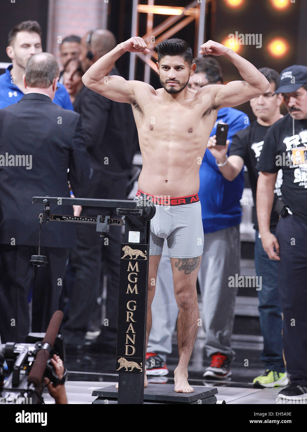 Las Vegas, Nevada, USA. 6th Mar, 2015. Boxer Abner Mares attends the ...