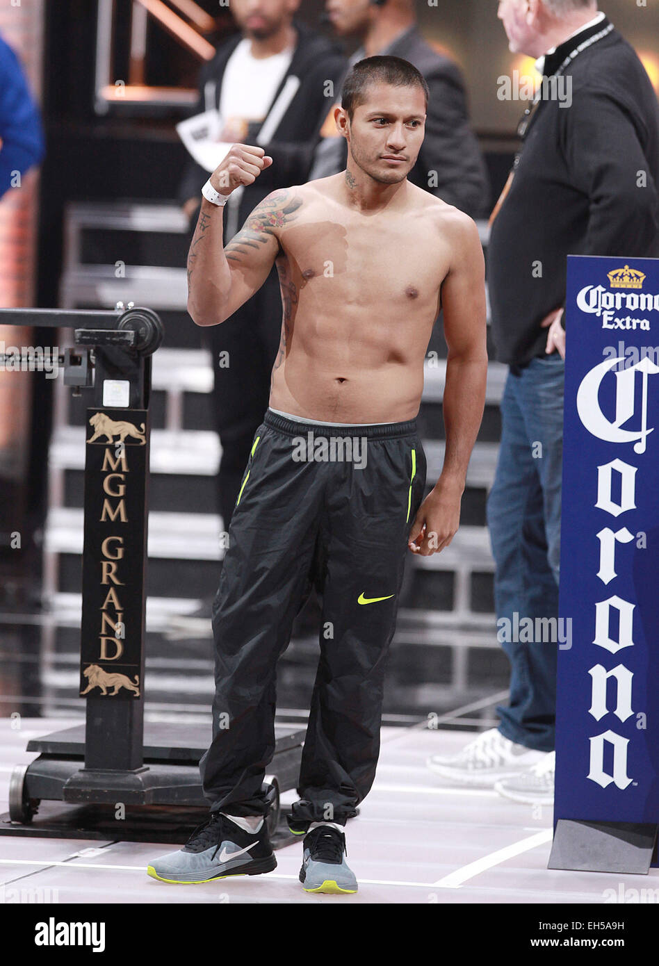 Las Vegas, Nevada, USA. 6th Mar, 2015. Boxer Arturo Santos Reyes ...