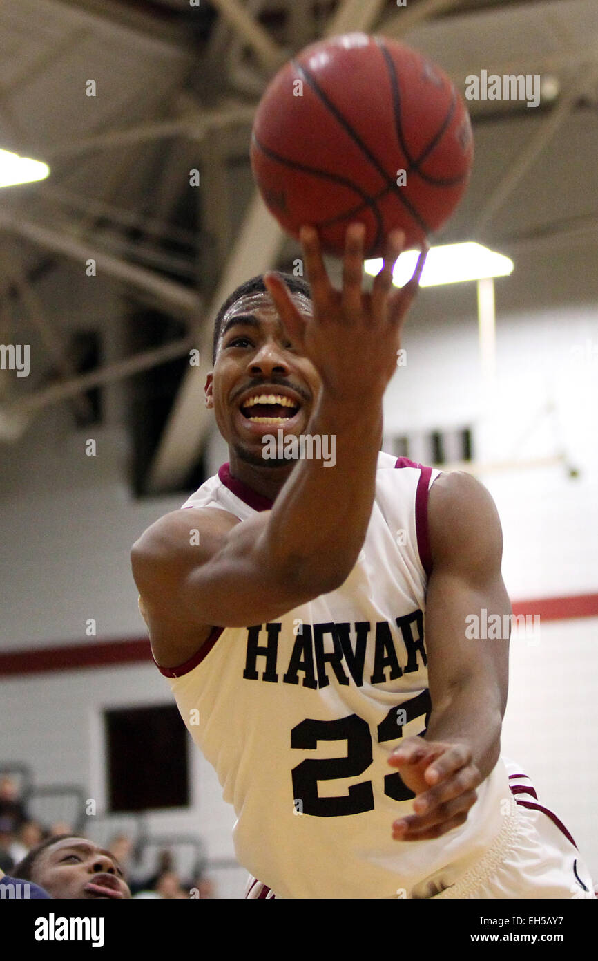 Boston, Massachusetts, USA. 6th Mar, 2015. Harvard Crimson guard Wesley ...