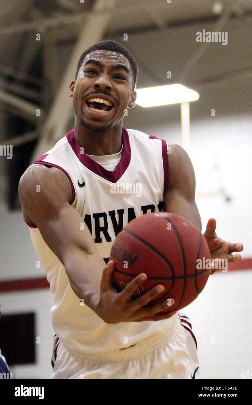 Boston, Massachusetts, USA. 6th Mar, 2015. Harvard Crimson guard Wesley ...