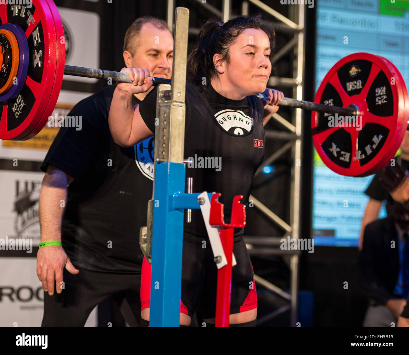 Colombus, Ohio, USA. 6th March, 2015. Cipriana Castallano squats during ...