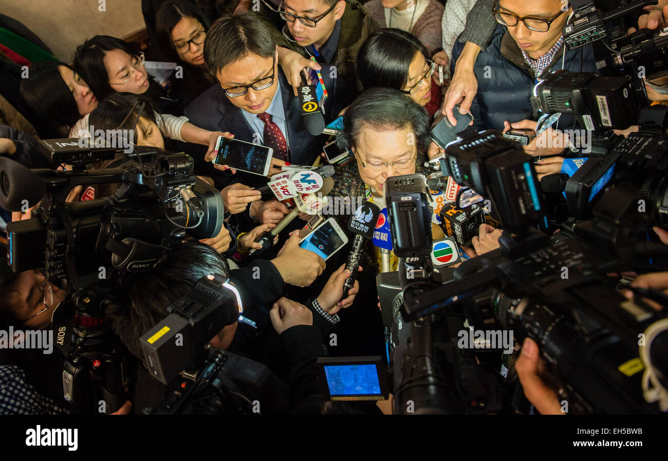 Beijing, China. 7th Mar, 2015. Maria Tam Wai-chu, a deputy to China's ...