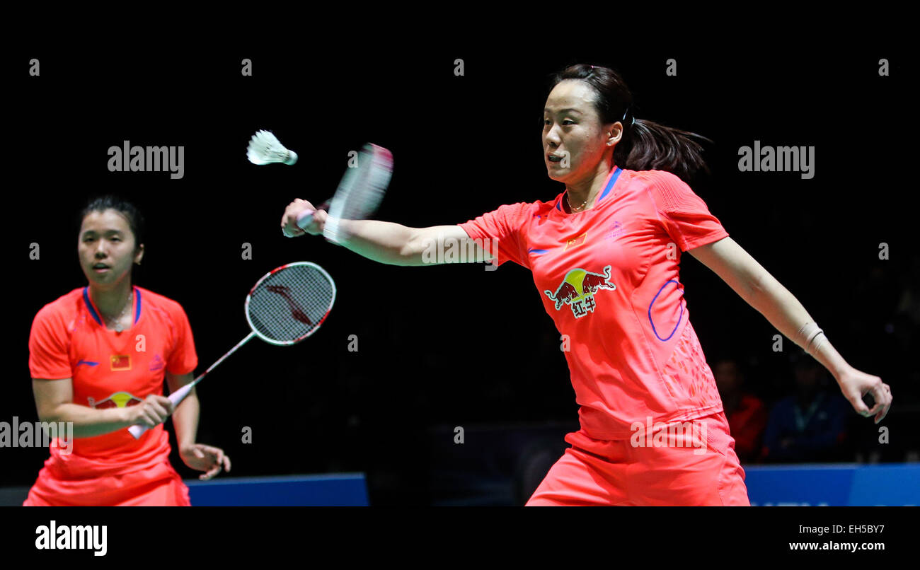 Birmingham, Britain. 6th Mar, 2015. Zhao Yunlei (R) and Tian Qing of ...
