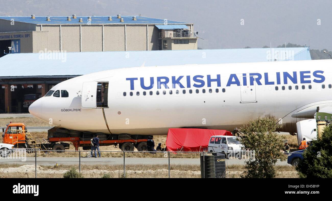 Kathmandu. 6th Mar, 2015. Photo taken on March 6, 2015 shows the crash ...