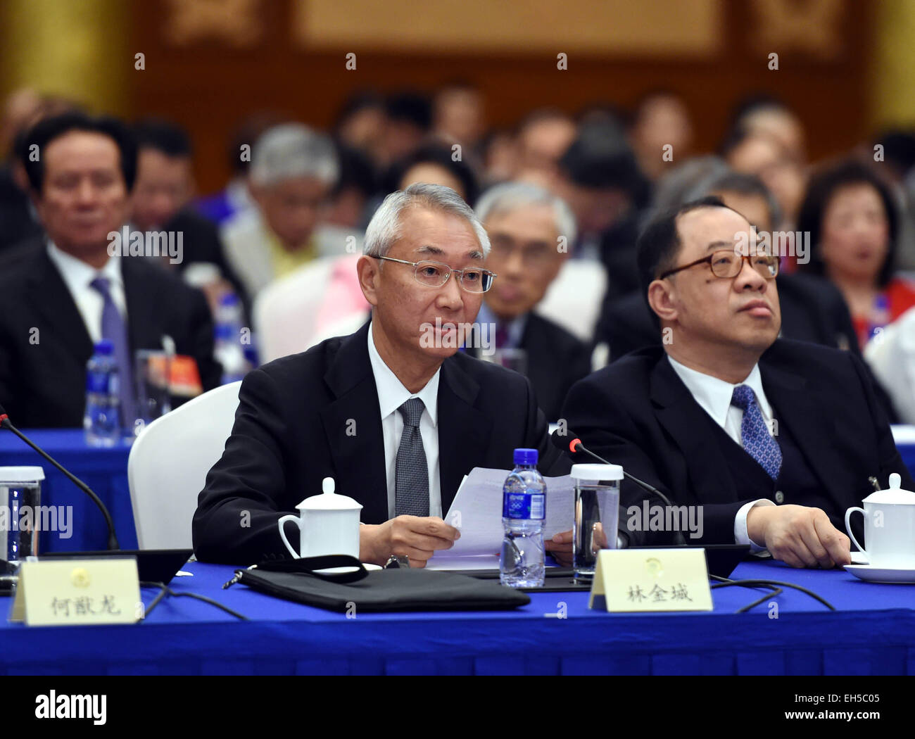 Beijing, China. 7th Mar, 2015. Lam Kam Seng, a member of the 12th ...