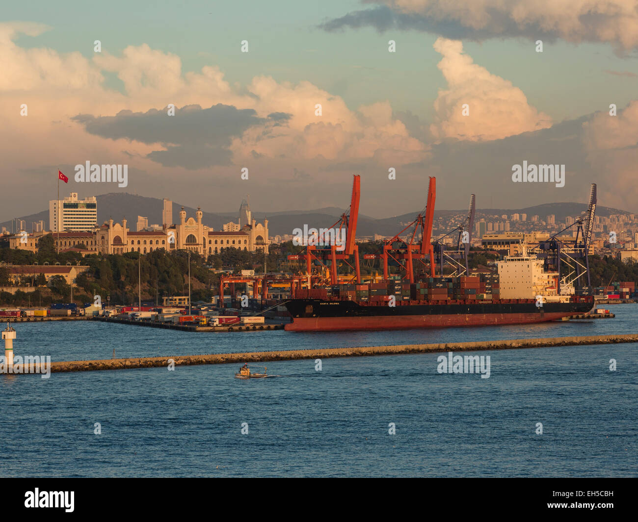 Container ship mosque turkey hi-res stock photography and images - Alamy