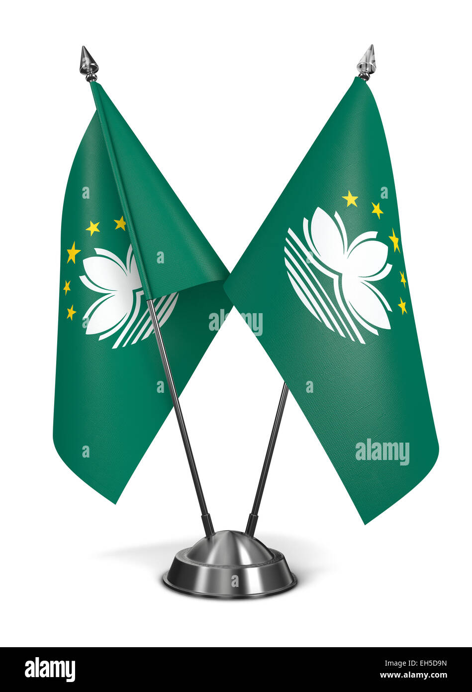 Macau - Miniature Flags Isolated on White Background Stock Photo - Alamy