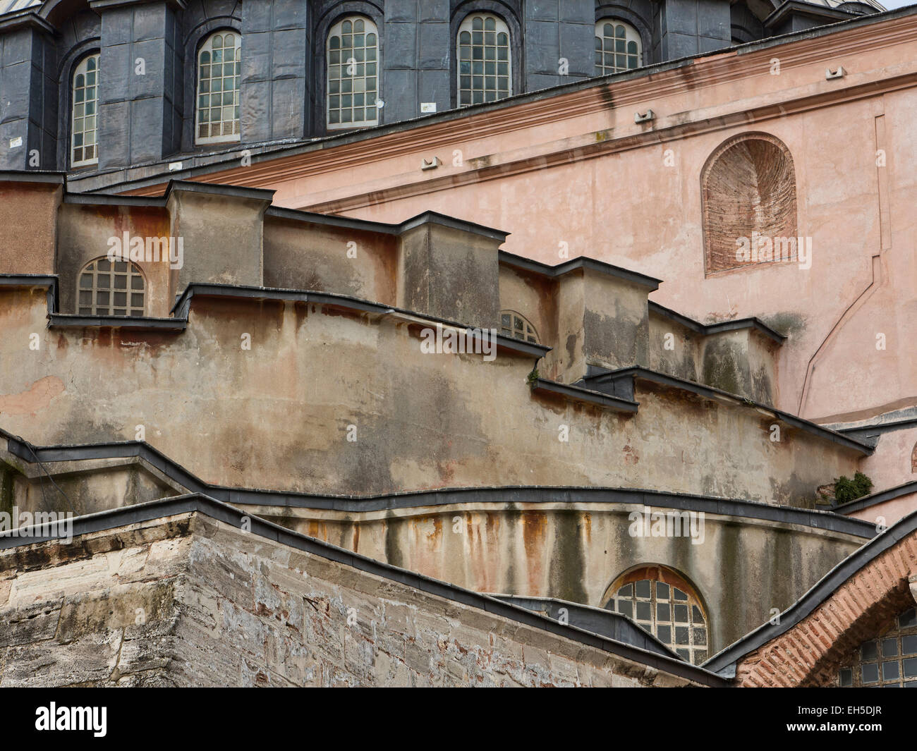 Istanbul, Turkey outside walls Hagia Sophia Mosque museum Stock Photo ...